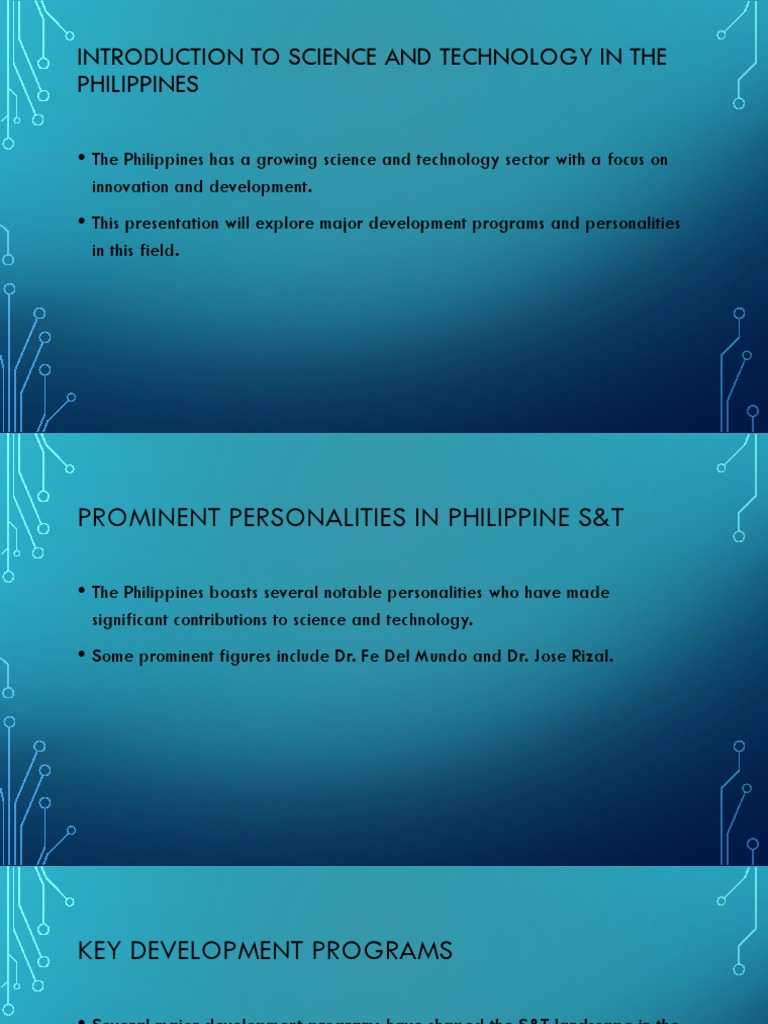 Overview of Science & Technology in the Philippines | PDF