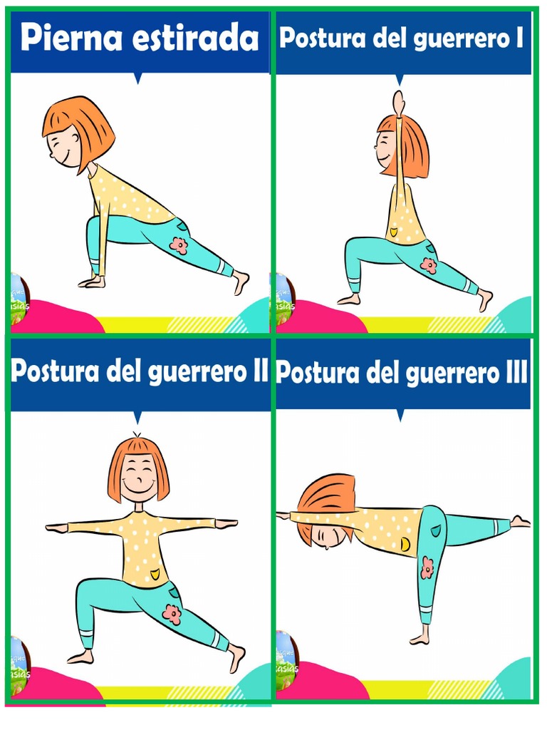 Poster de 4 Posturas de Yoga | PDF