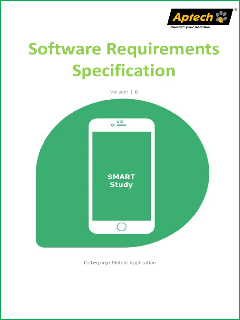Smart Study Mobile App - SRS | PDF | Application Software | Databases Smart Study Mobile App - SRS | PDF | Application Software | Databases
