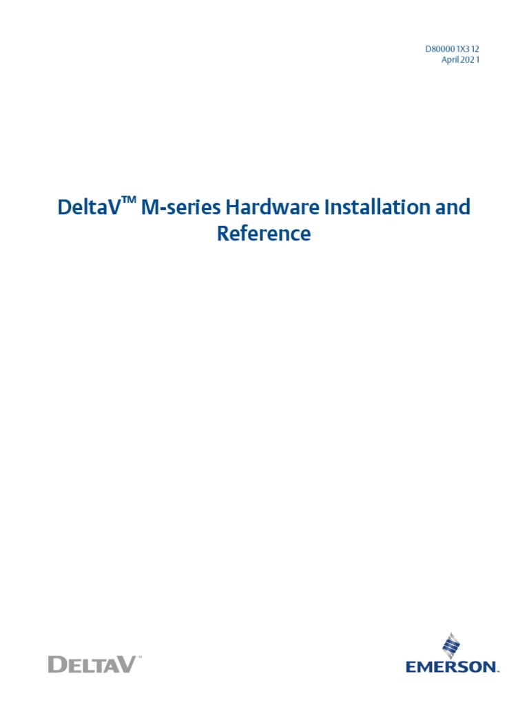 DeltaV M-Series Hardware Installation and Reference Manual (SPEC) | PDF | Computer Network ...
