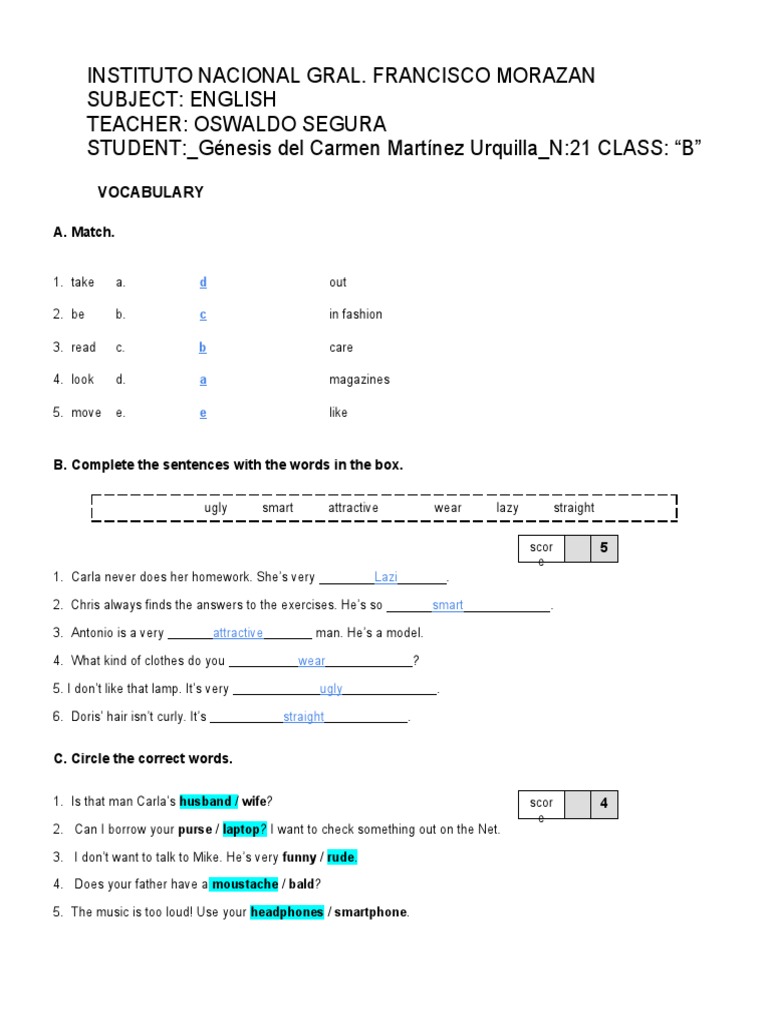 ENGLISH TEST 10th GRADE B | PDF | Languages | Foreign Language Studies