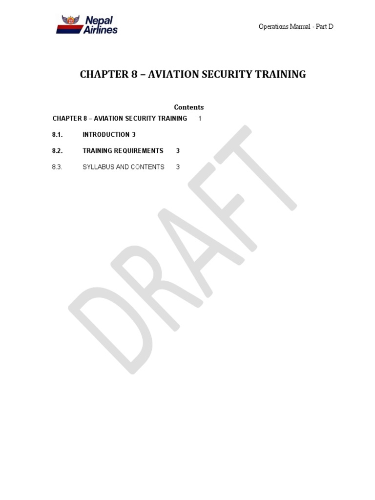 Aviation Security Training Guide | PDF | Airport Security | Aviation
