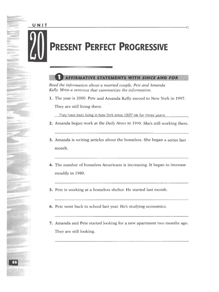 03 09 Present Perfect Progressive | PDF