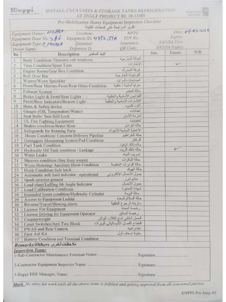 Vehicle Inspection Report | PDF