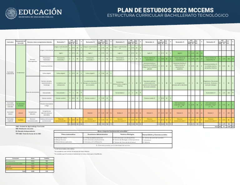 Plandeestudios Bachillerato Tecnologico | PDF | Plan de estudios | Importar