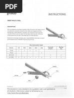 06-833 Reset Tool Instructions | PDF | Valve | Actuator