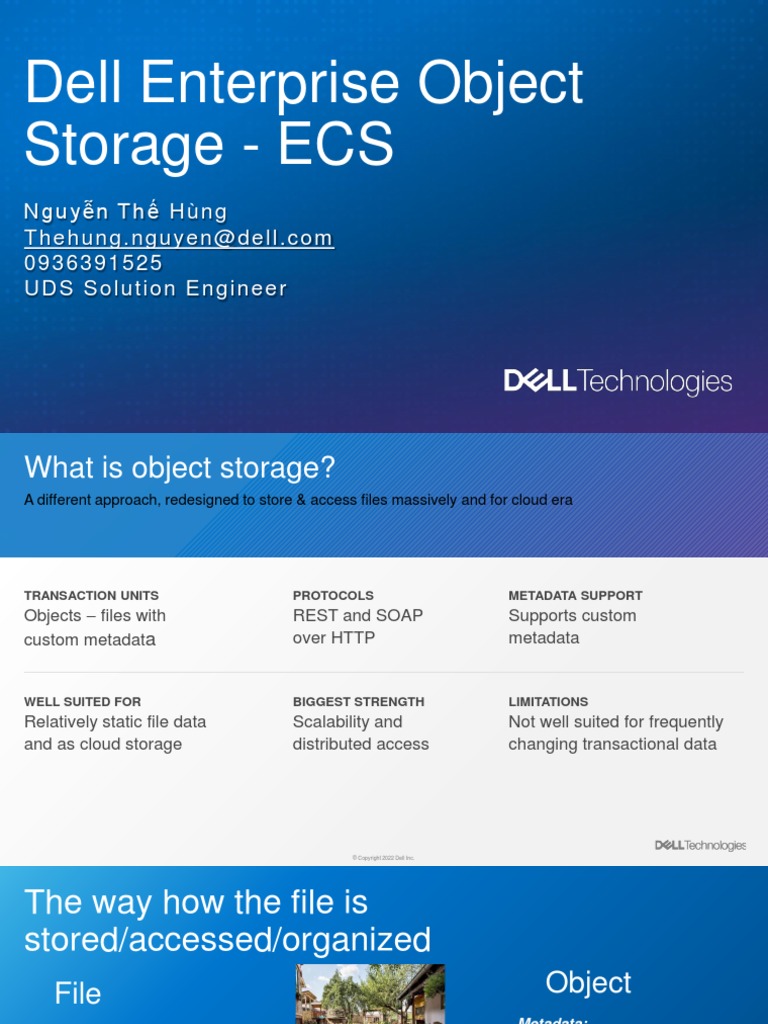 Dell ECS - Scale out Object | PDF | World Wide Web | Internet & Web