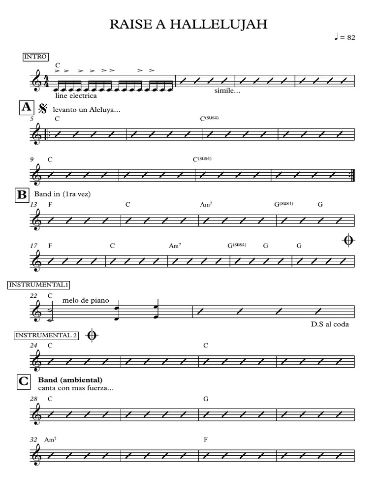 Cantamos Aleluya (Chart) | PDF