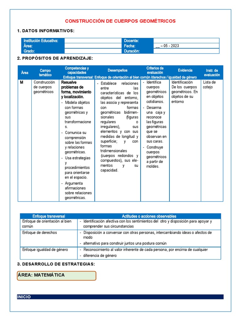 3° Mat | PDF | Geometría | Evaluación