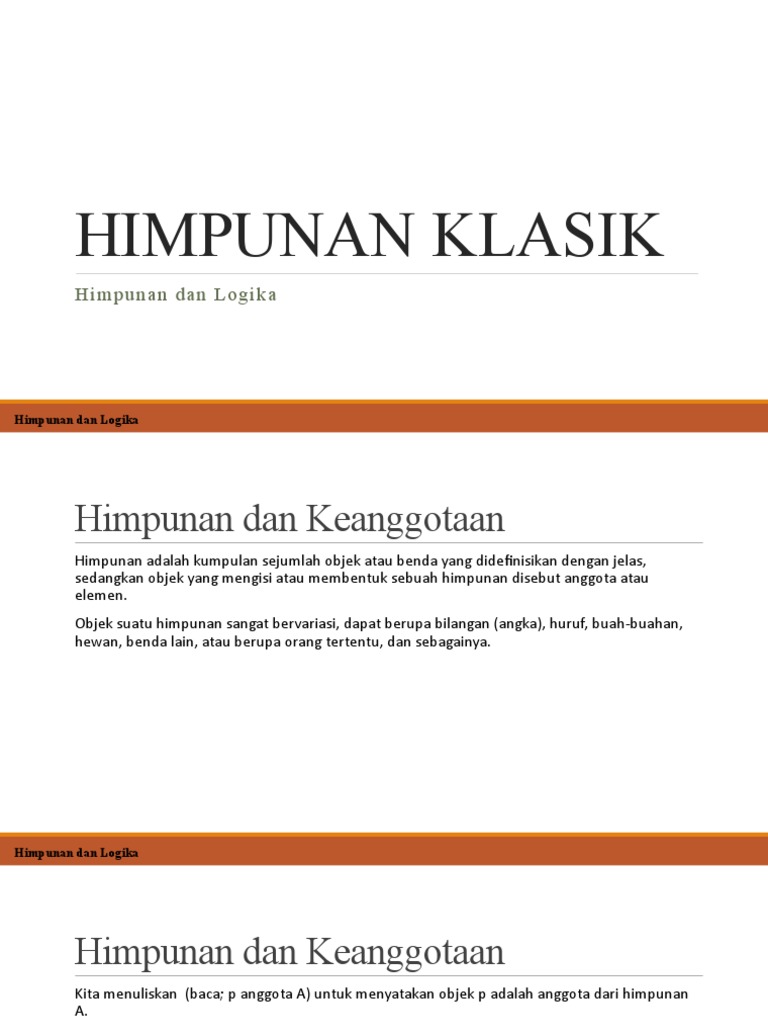 Himpunan Klasik | PDF