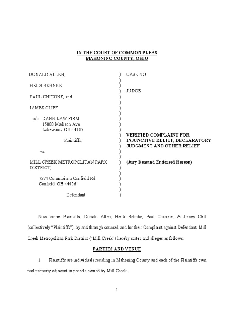 Drabison Michael 2023 09 07 Complaint and Motion FINAL | PDF | Legal ...