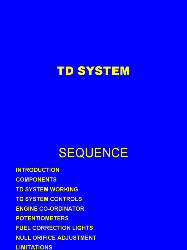 TD System Overview and Functionality | PDF | Throttle | Amplifier