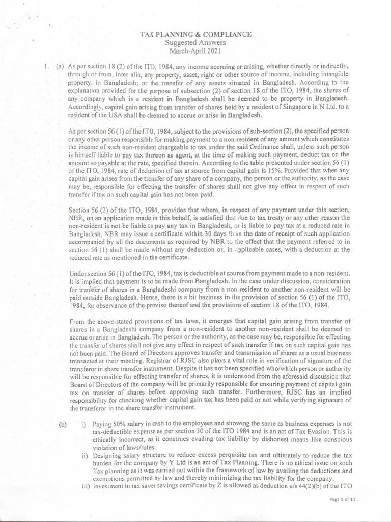 TPC - March-April-2021 | PDF | Taxes | Capital Gain TPC - March-April-2021 | PDF | Taxes | Capital Gain