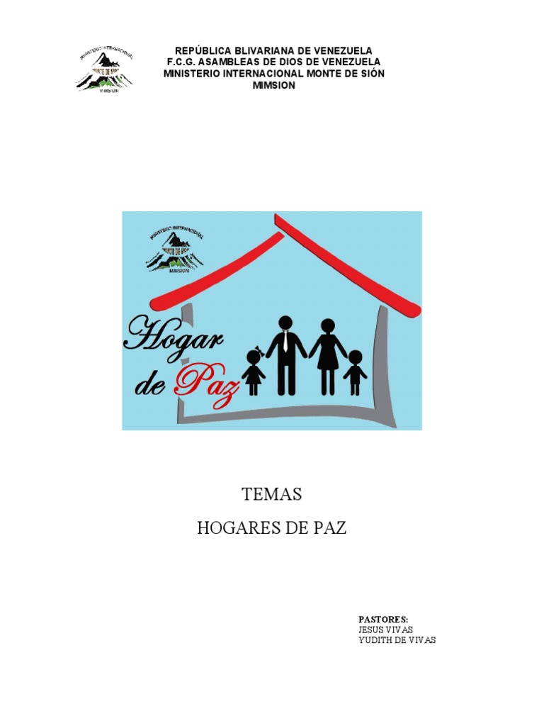 Guia Temas Hogares de Paz | PDF | Pecado | Salvación