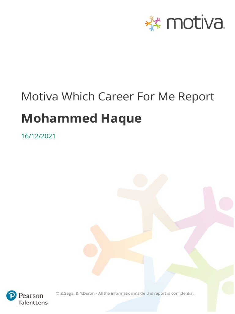 Motiva Which Career For Me Mohammed Haque | PDF | Mindset | Motivation
