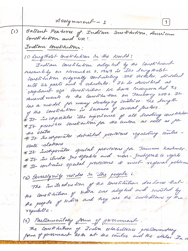 Constitution Assignment | PDF
