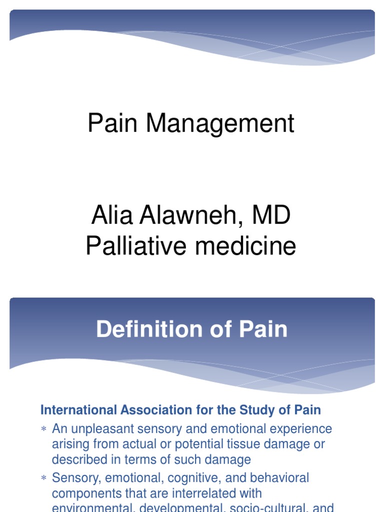 Pain Management For Medical Students | PDF | Pain | Pain Management