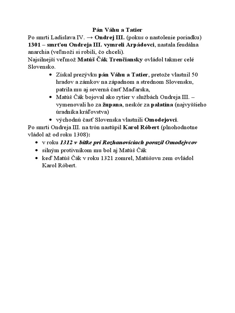 05 Pán Váhu A Tatier | PDF