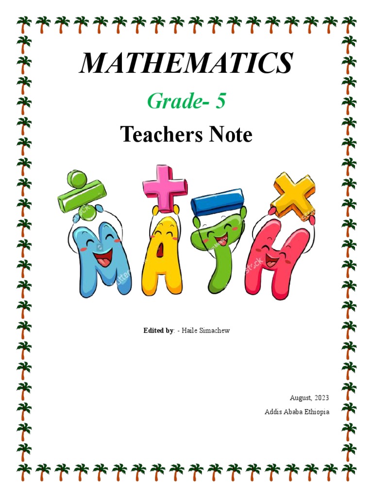 Grade 5 Mathematics Curriculum Overview | PDF | Area | Elementary ...