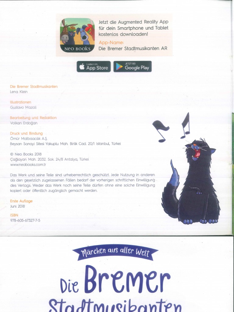 Die Bremer Stadtmusikanten Neo Book Ycl | PDF