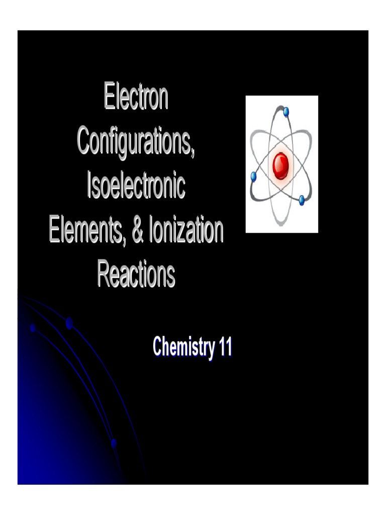 Silo - Tips - Electron Configurations Isoelectronic Elements Ionization ...