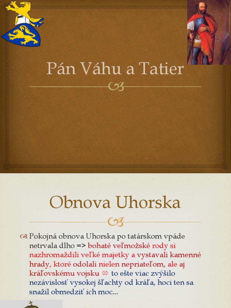 Pán Váhu A Tatier | PDF