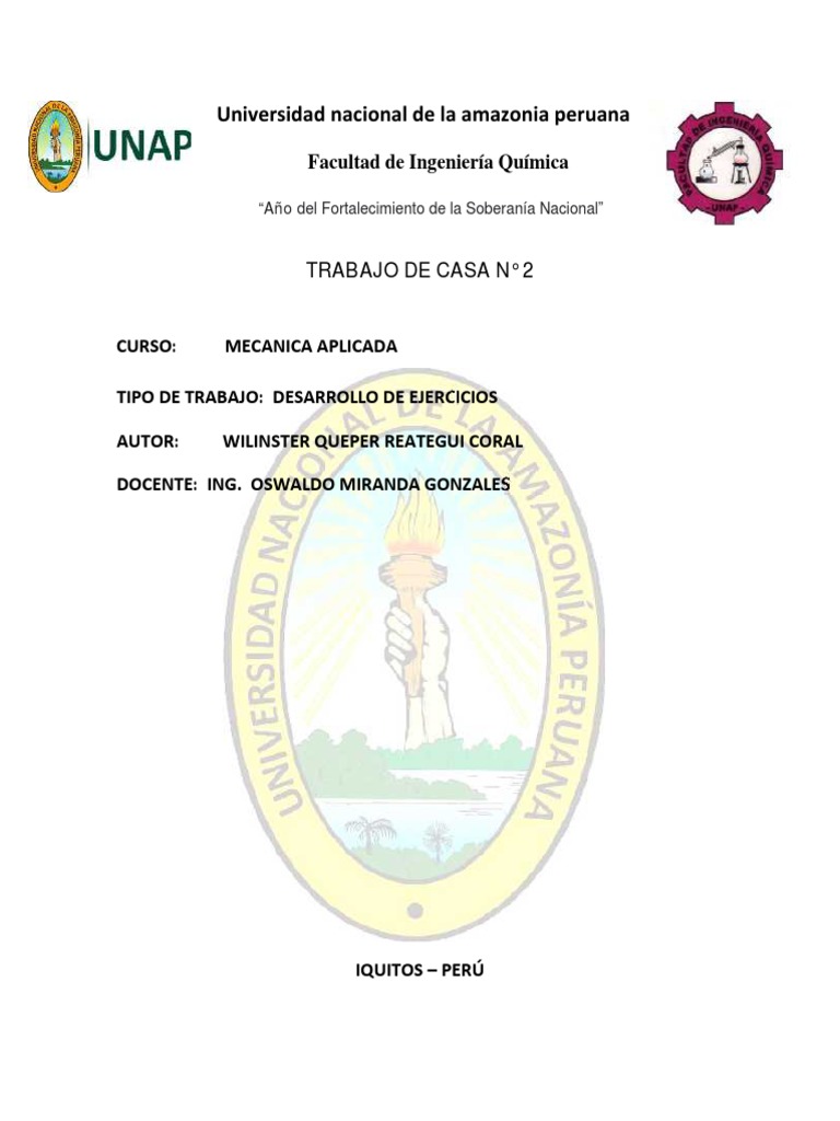 Trabajo de Casa #2. | PDF | Física Aplicada e Interdisciplinaria | Matemática Elemental