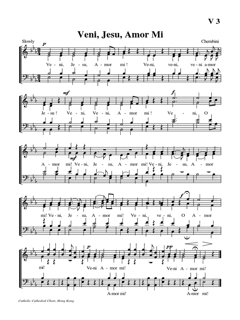 V 3 - Veni Jesu Amor Mi | PDF