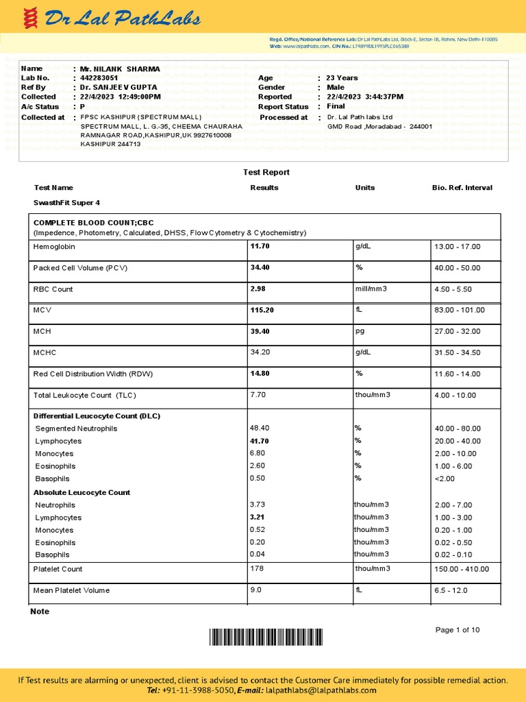 SL Report | PDF | Low Density Lipoprotein | Cholesterol