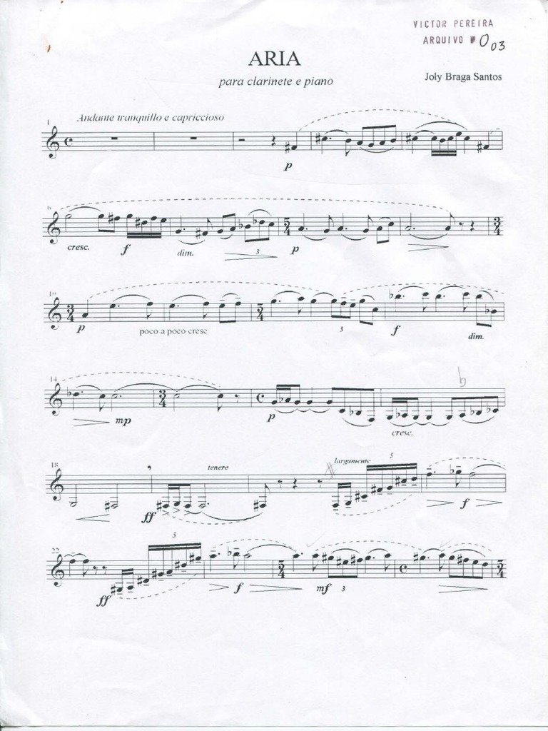 Aria I, Joly Braga Santos | PDF