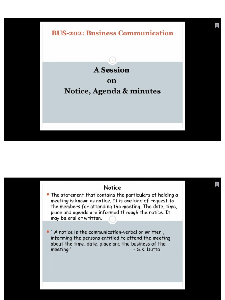 Notice Agenda Minutes | PDF