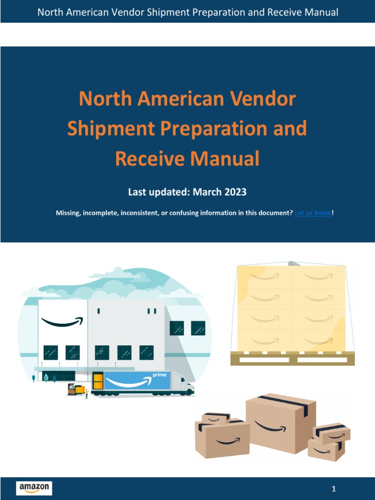 North American Vendor Shipment Preparation and Receive Manual | PDF ...