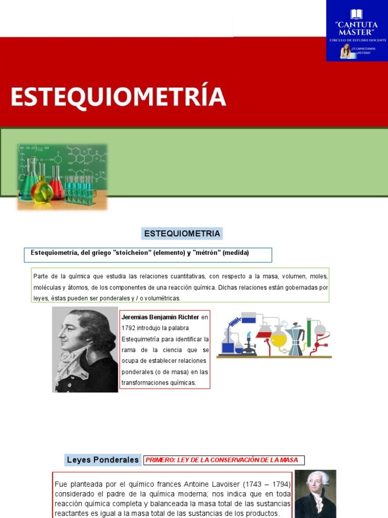Sesion 8 Estequiometría | PDF | Ácido clorhídrico | Estequiometría
