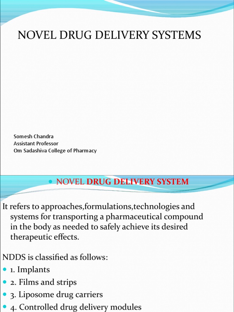NDDS | PDF | Liposome | Nanoparticle