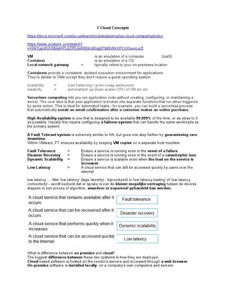 01 Cloud Concepts | PDF | Cloud Computing | Virtual Machine