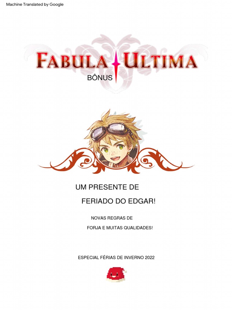 Fabula-Ultima-Bonus-Regras-Criacao (PT-BR) | PDF | Forjar (fundição ...