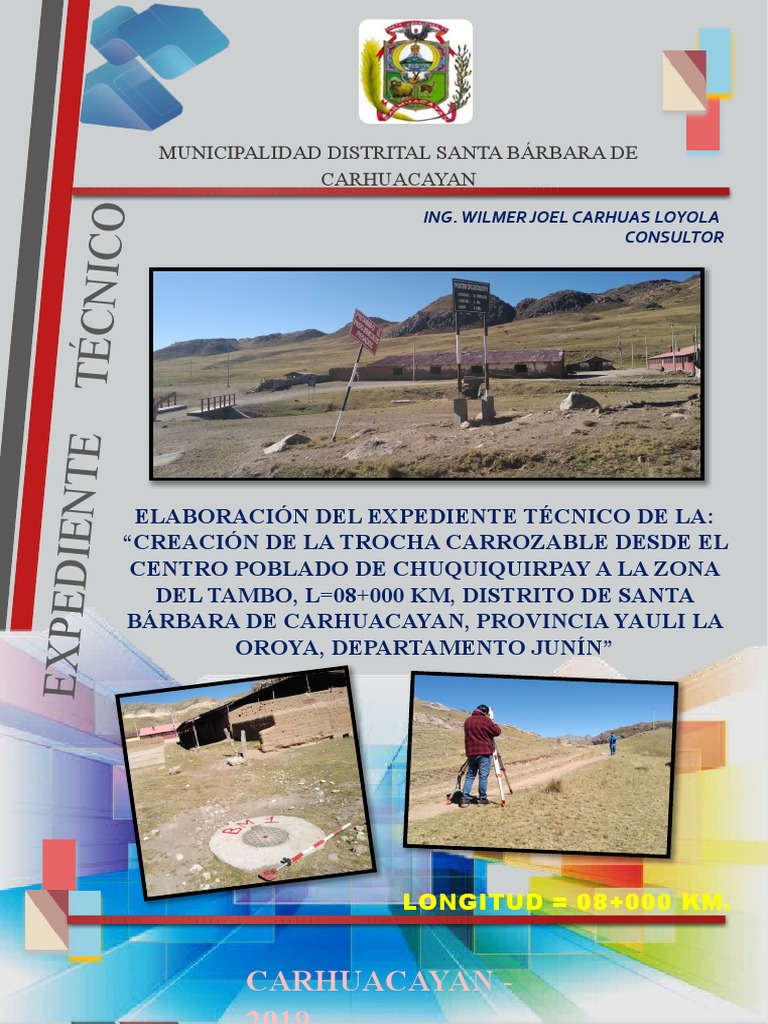 CARATULA Y SEPARADORES EXP. TEC. TROCHA CHUQUIQUIRPAY Ok Ok | PDF