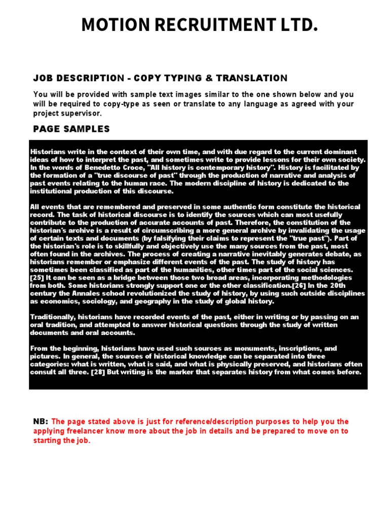 MR Typing Sec | PDF | Historian | Science