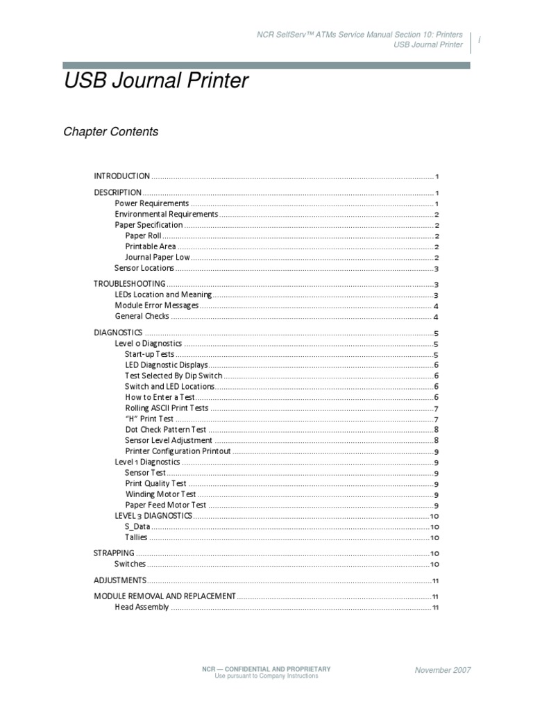 s66699 139UJrnlPrtr | PDF | Printer (Computing) | Automated Teller Machine