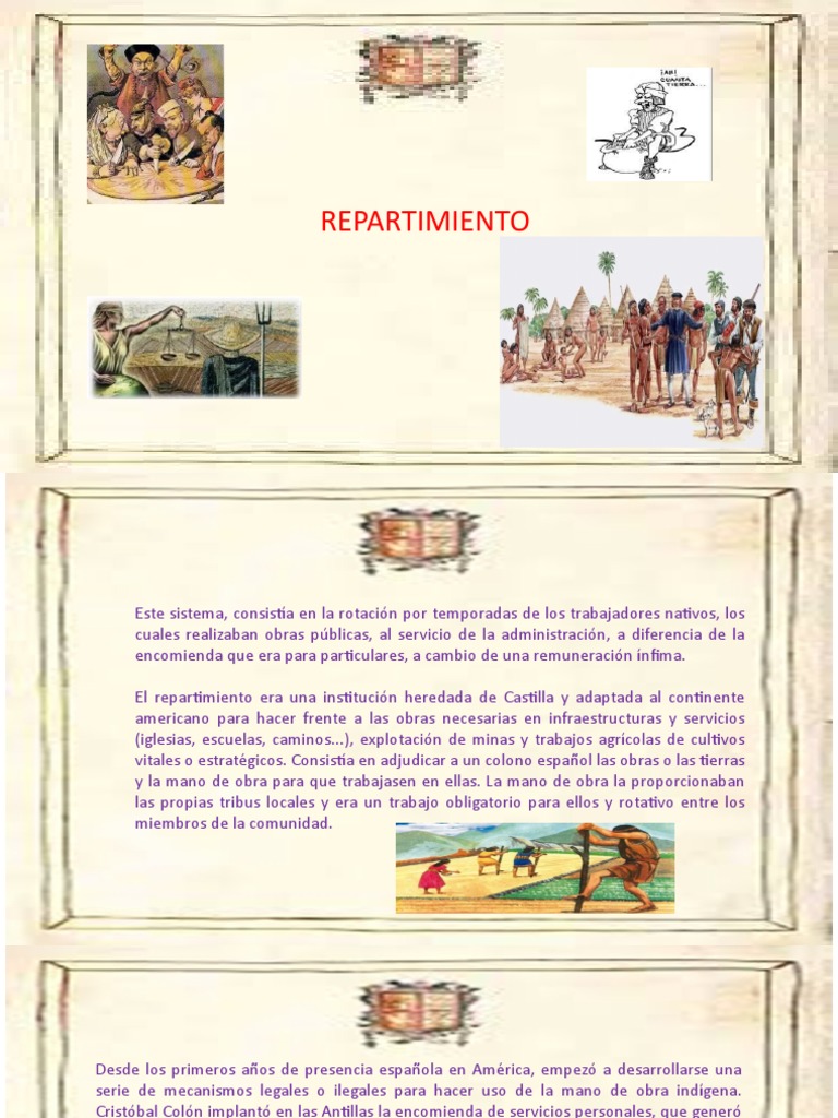 Repartimientos | PDF | America latina | Colonización española de las ...