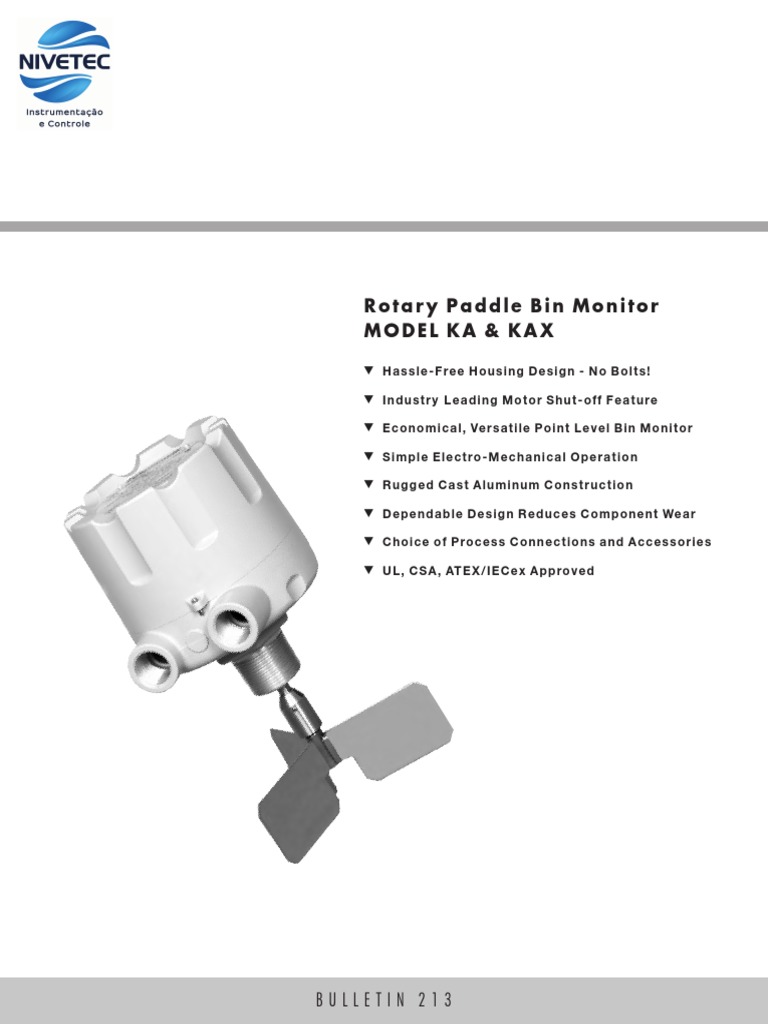 Catalogo Monitor KA KAX Nivetec | PDF | Electric Motor | Switch