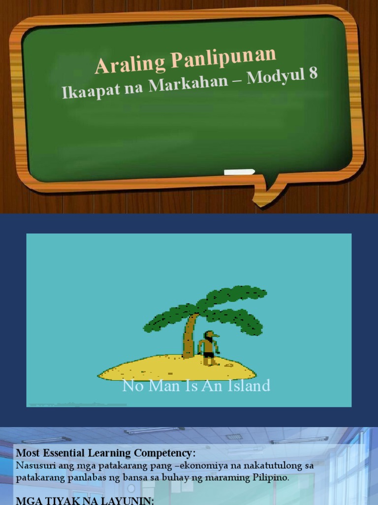 4th - Week 9 - Kalakalang Panlabas | PDF