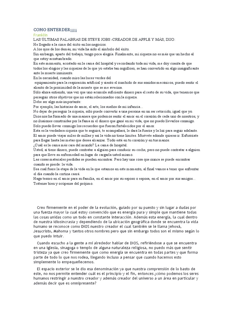 Como Entender | PDF | Amor | Dios