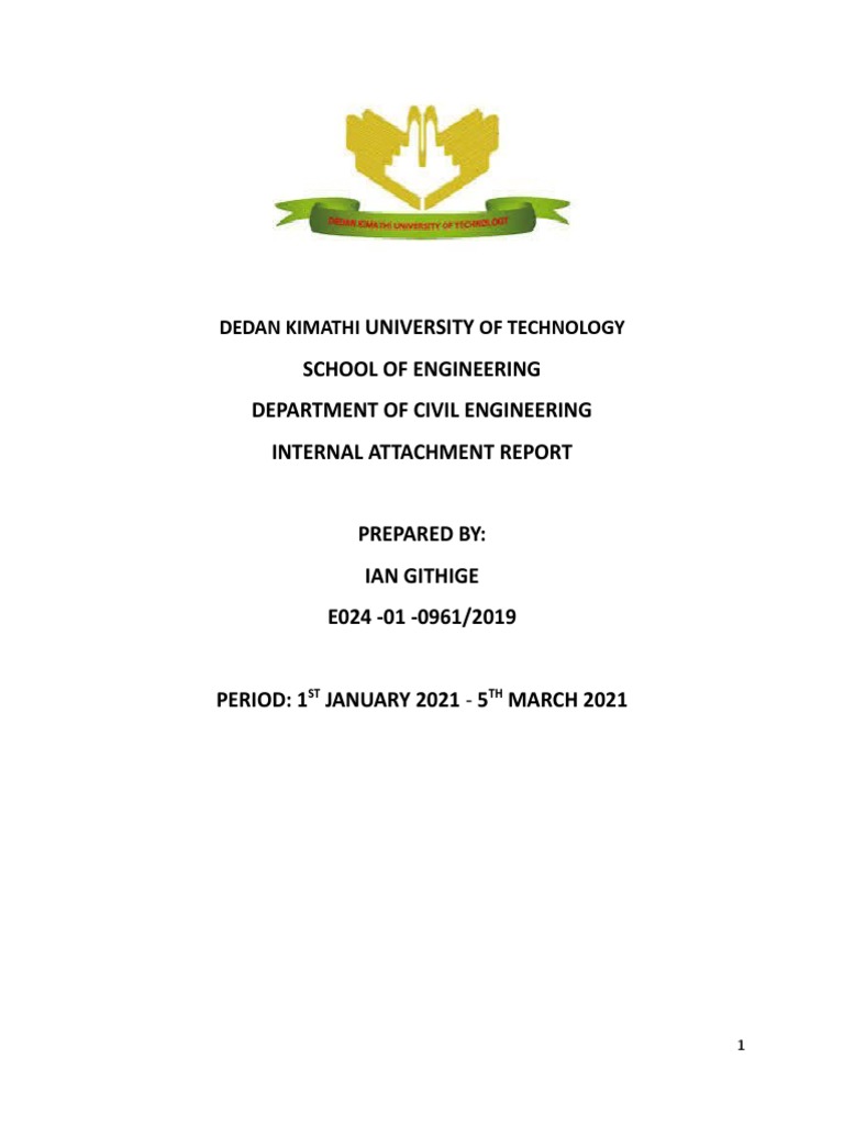 Dedan Kimathi University of Technology | PDF | Plumbing | Plaster
