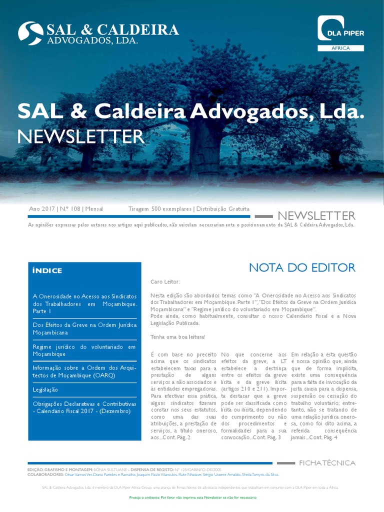 SAL - Caldeira Newsletter N - 108 | PDF | Sindicato | Greve