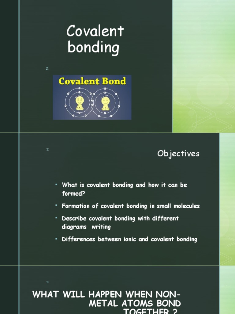 Covalent Bonding | PDF | Chemical Bond | Ionic Bonding