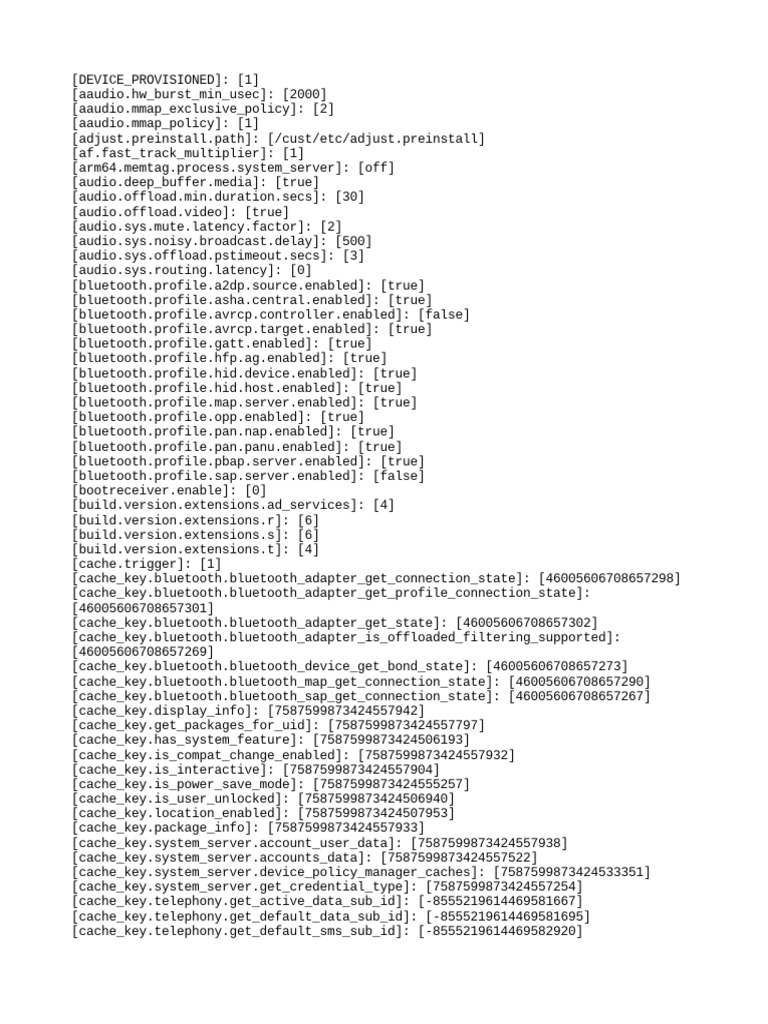 Android System Configuration | PDF | Computer Hardware | Telecommunications