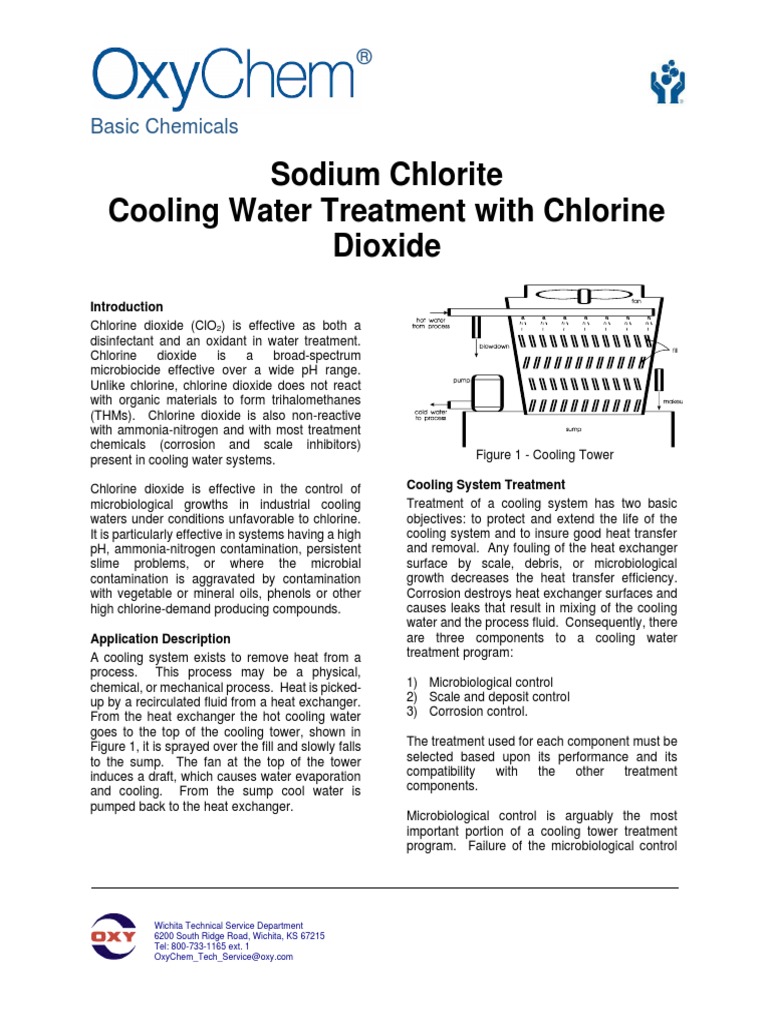 Cooling Water Treatment With Chlorine Dioxide | PDF | Chlorine | Water ...