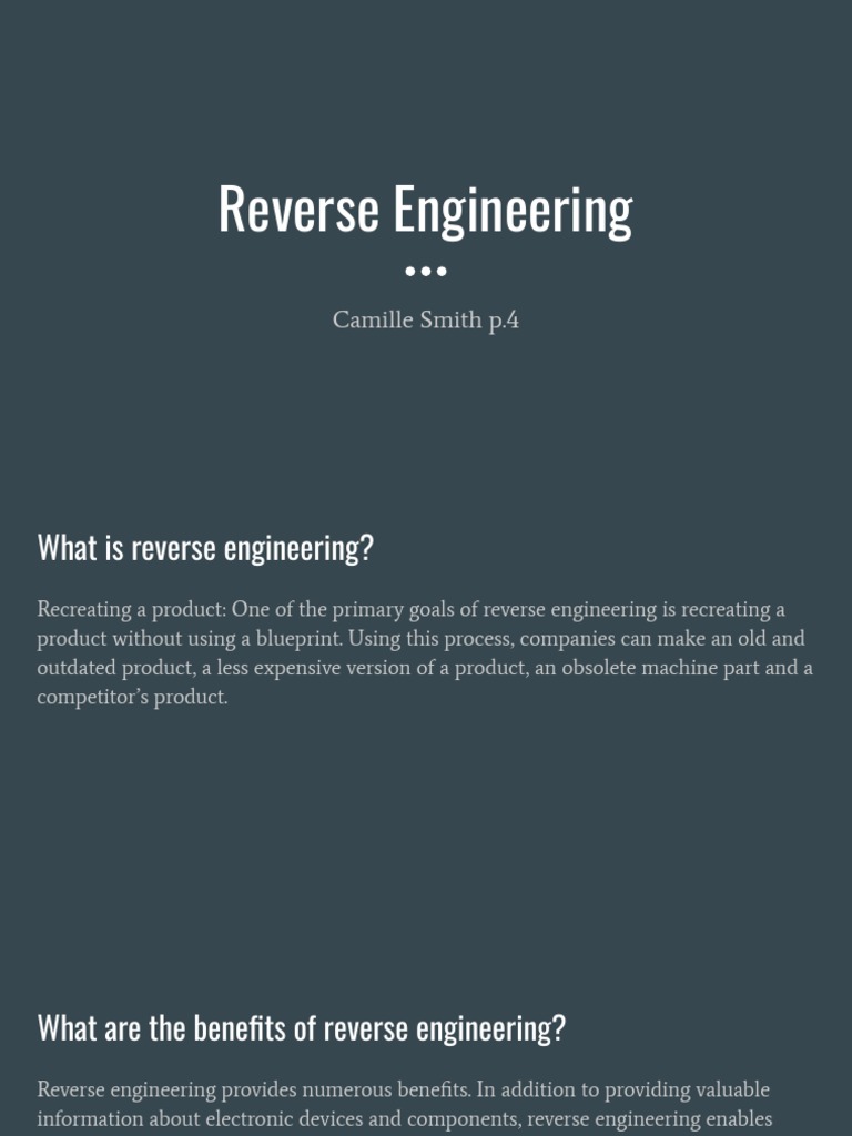 Reverse Engineering | PDF