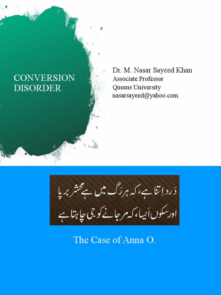 Conversion Disorder | PDF | Mental Disorder | Neurological Disorders